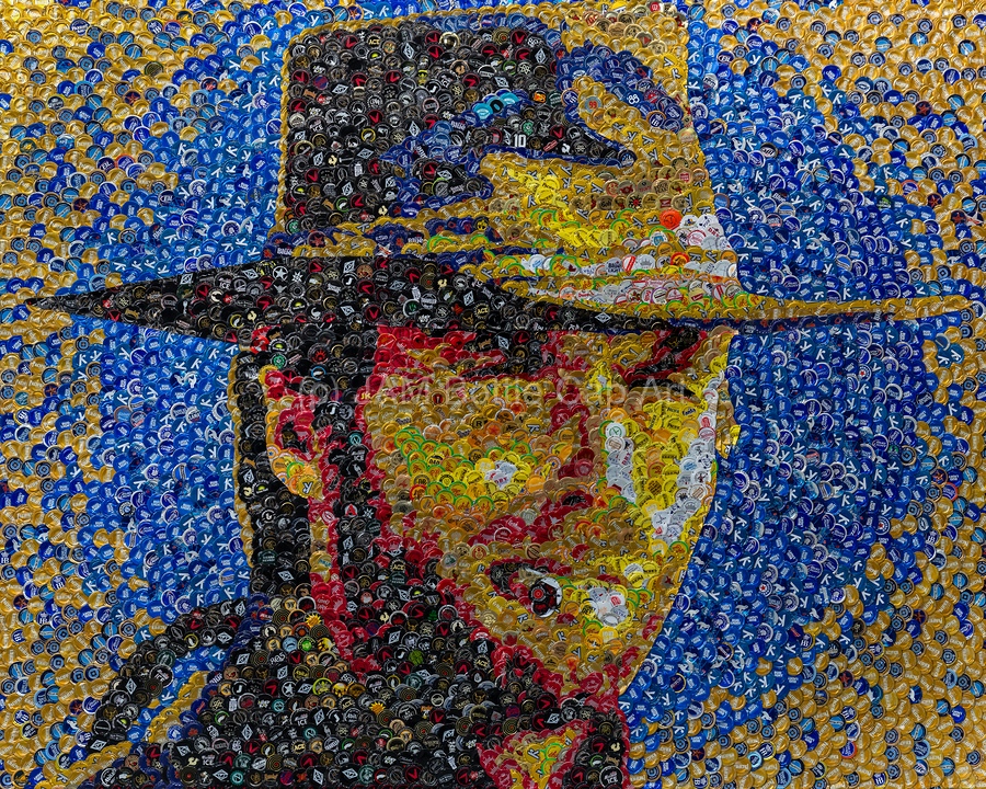 Clint Eastwood by JAM Bottle Cap Art Wall Art