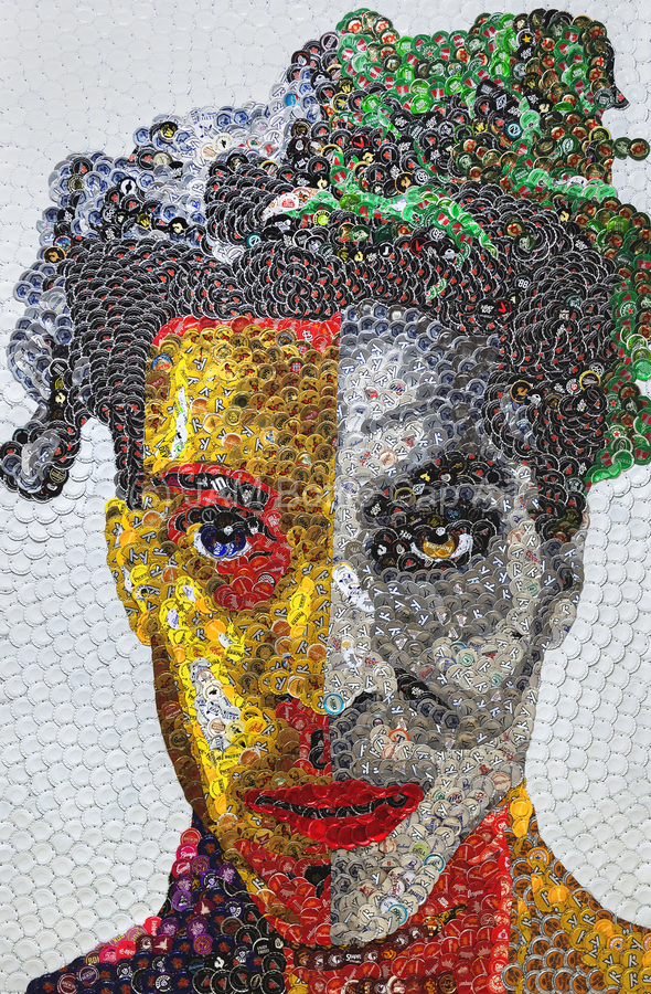 Prince Gemini Joker by JAM Bottle Cap Art Wall Art