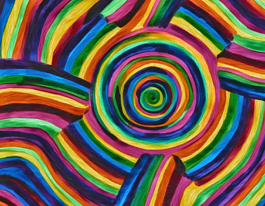 Fibonacci Spiral by Cice Rivera Wall Art