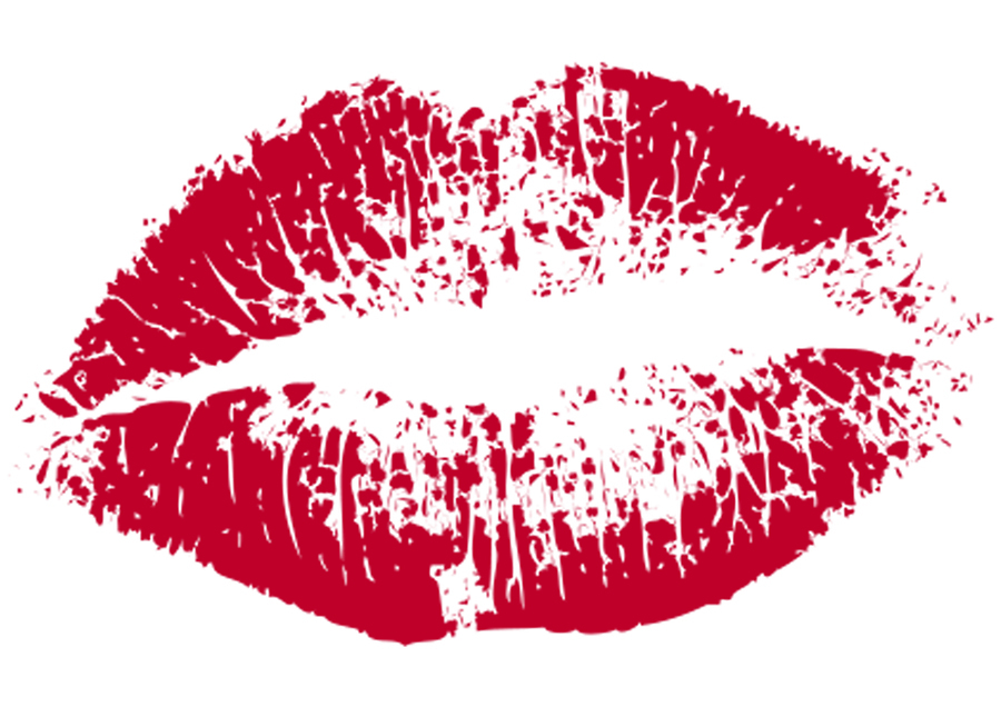 Lips red by Bayu Perkasa Wall Art