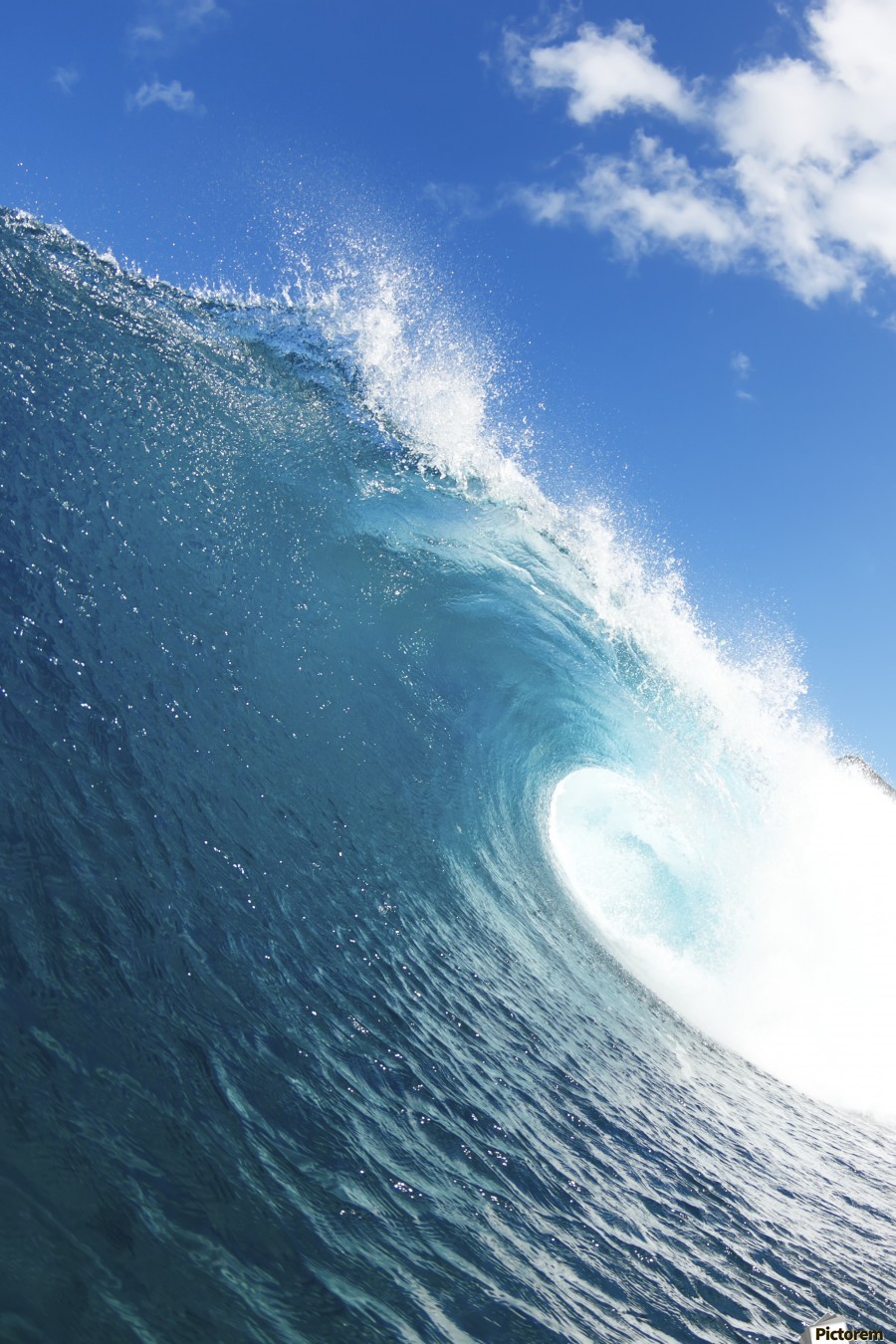 Blue Ocean Wave, View from in the Water by PacificStock Wall Art