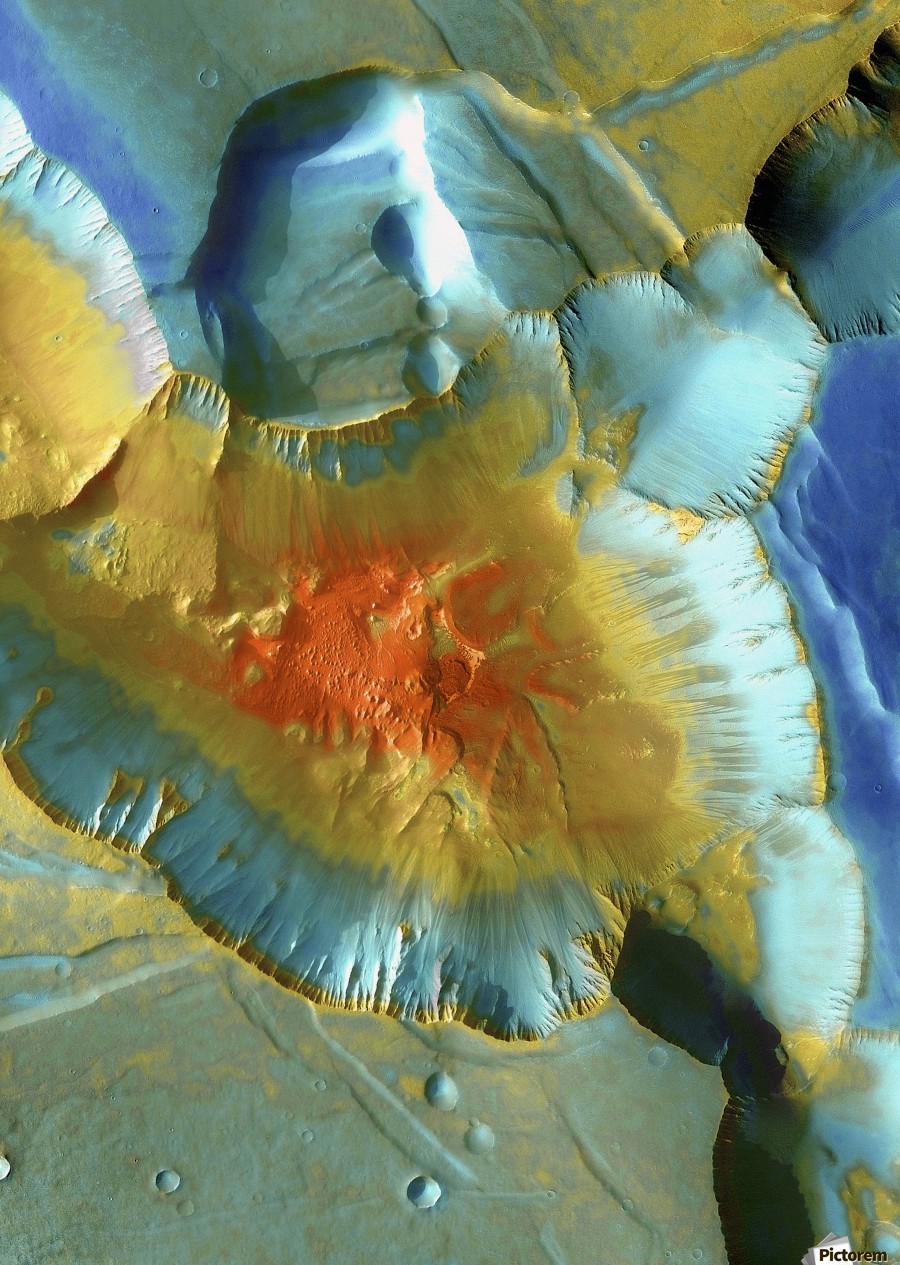 Mars Aerial View by PacificStock Wall Art