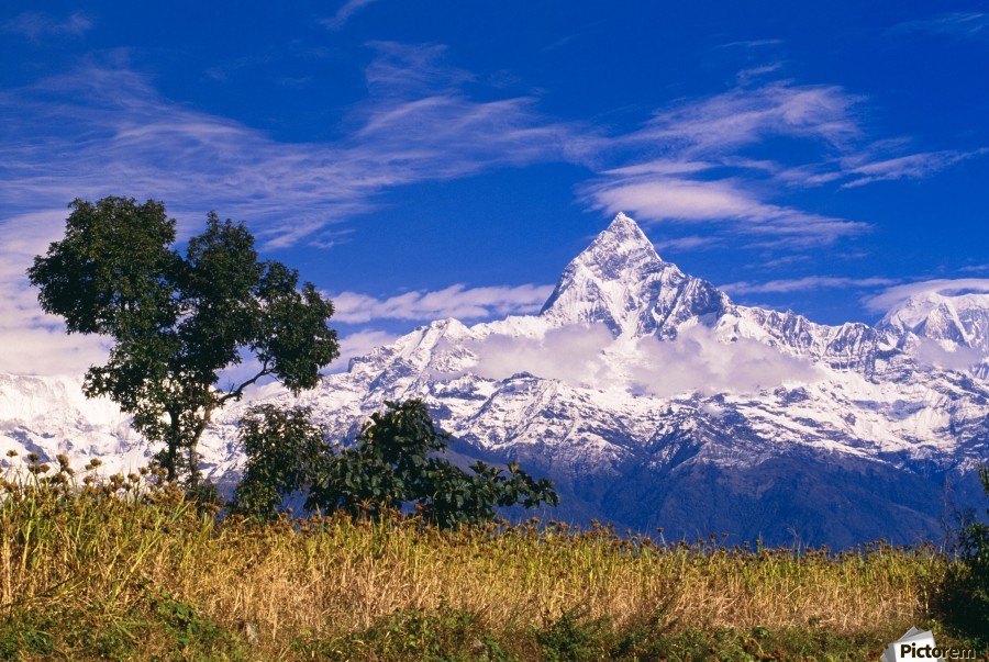 View Of Machhapuchhare From Sarangkot, Annapurna Region, Nepal by ...