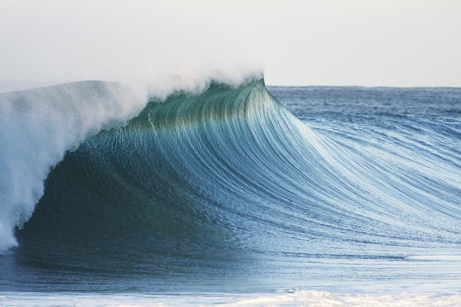 Hawaii, Oahu, Beautiful Wave Breaking. by PacificStock Wall Art