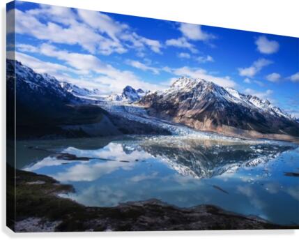 Scenic view of Shamrock Glacier near Merrill Pass, Southcentral Alaska ...