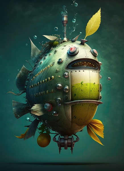 fisherman new technology by George Bloise Wall Art