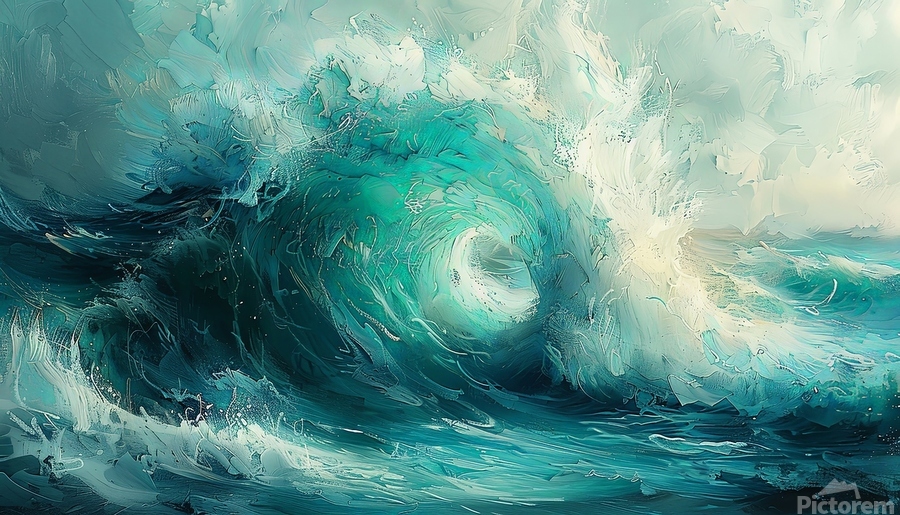 Big Wave art by George Bloise Wall Art