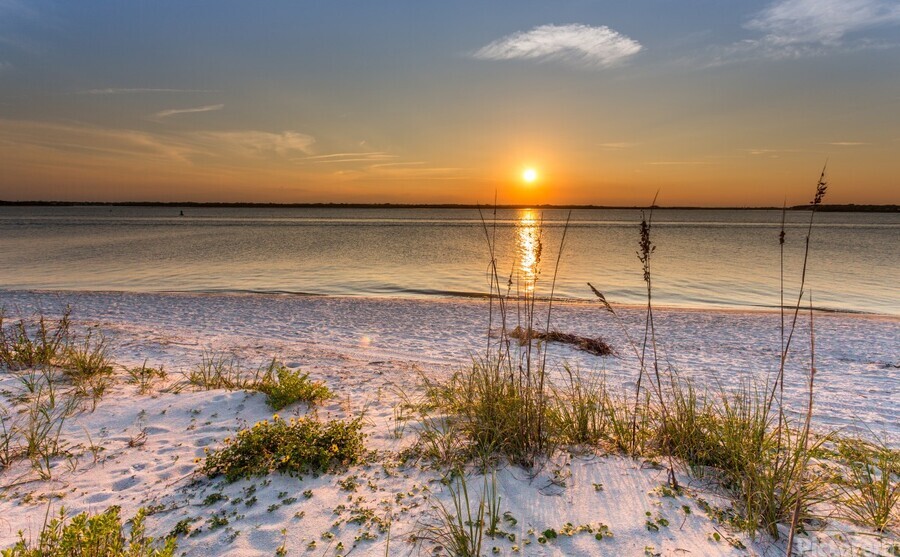 Sunset Beach Sand by George Bloise Wall Art