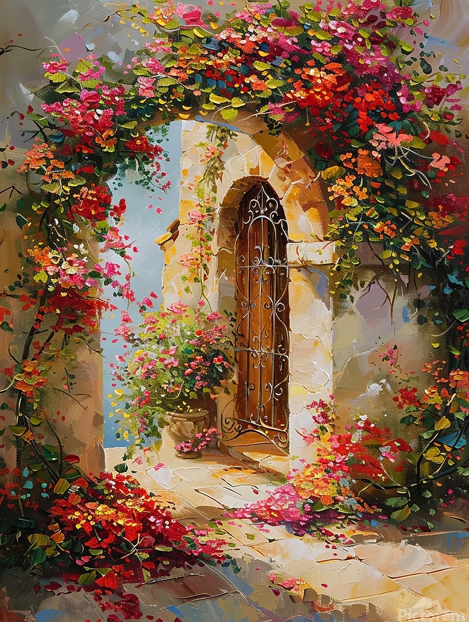 italy street by George Bloise Wall Art