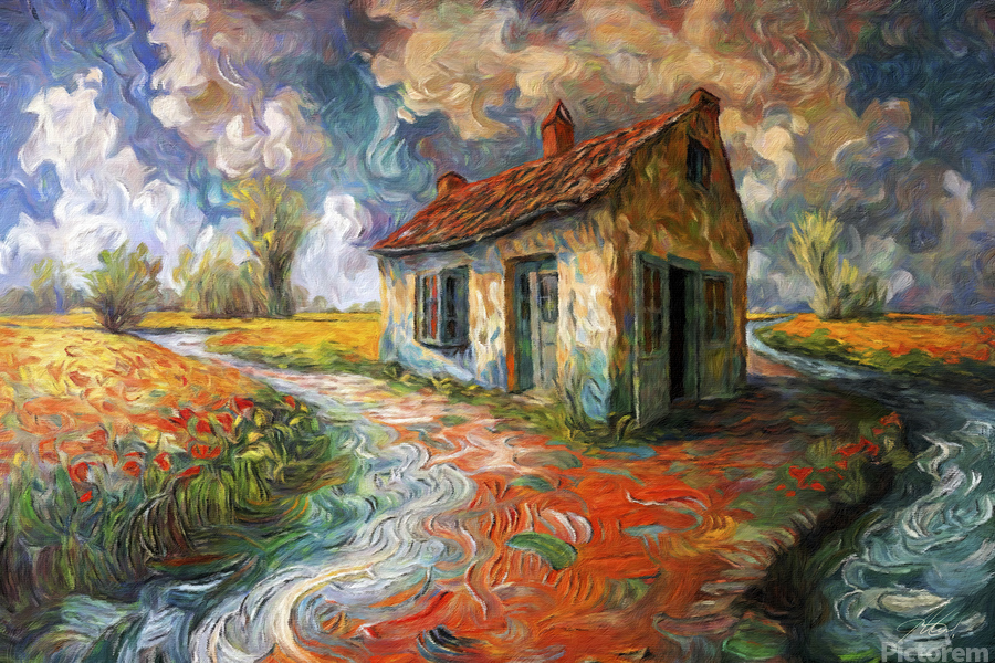 old house paint colors by George Bloise Wall Art