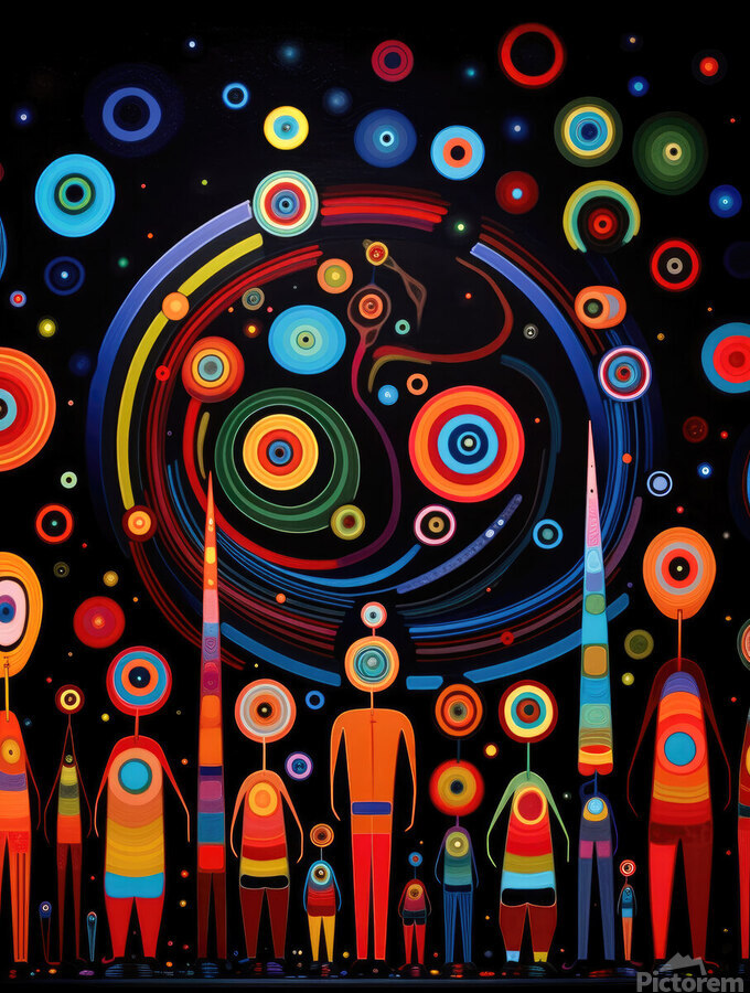 road lights by George Bloise Wall Art