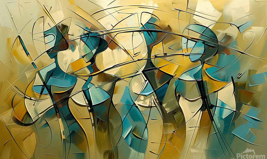 spatula paint movement by George Bloise Wall Art