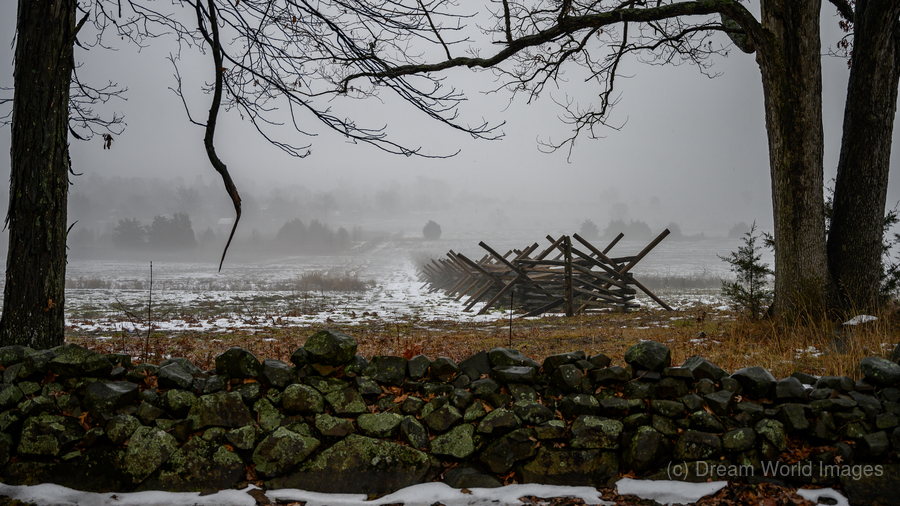 Stoney Fence by Dream World Images Wall Art