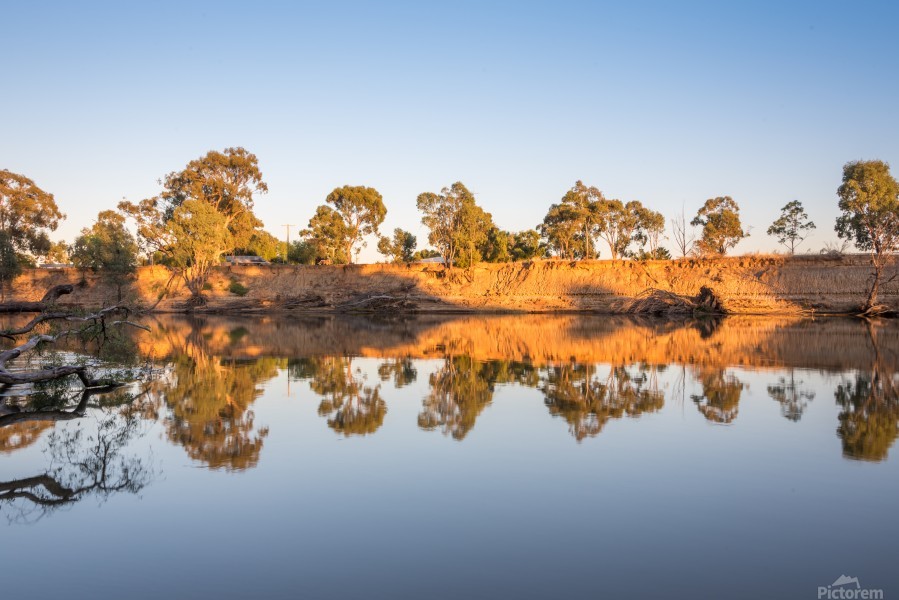 Reflections on the Murray River by Grant Cookson Wall Art