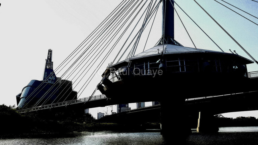 Esplanade Riel Silhouette by Paul Quaye Wall Art