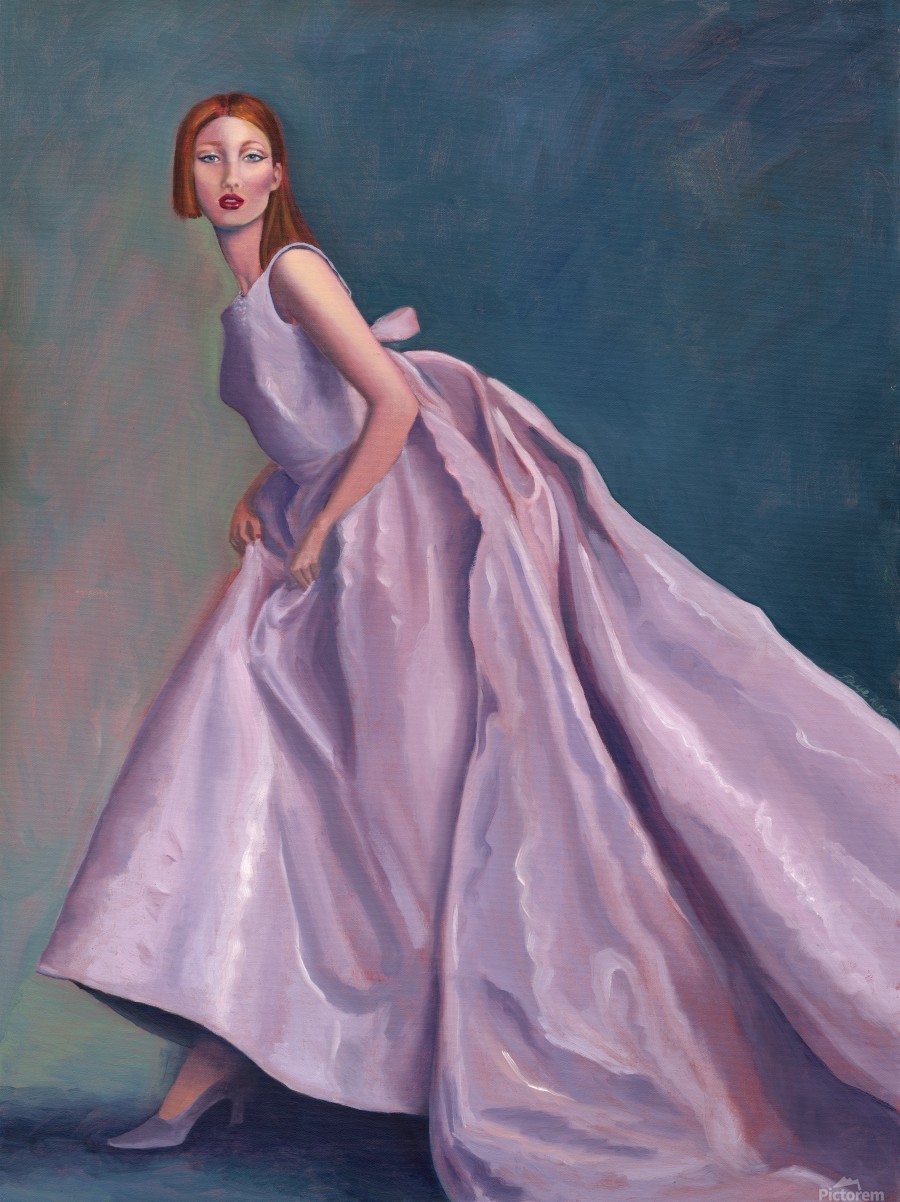 PurpleDress by Faye Rose Art Wall Art