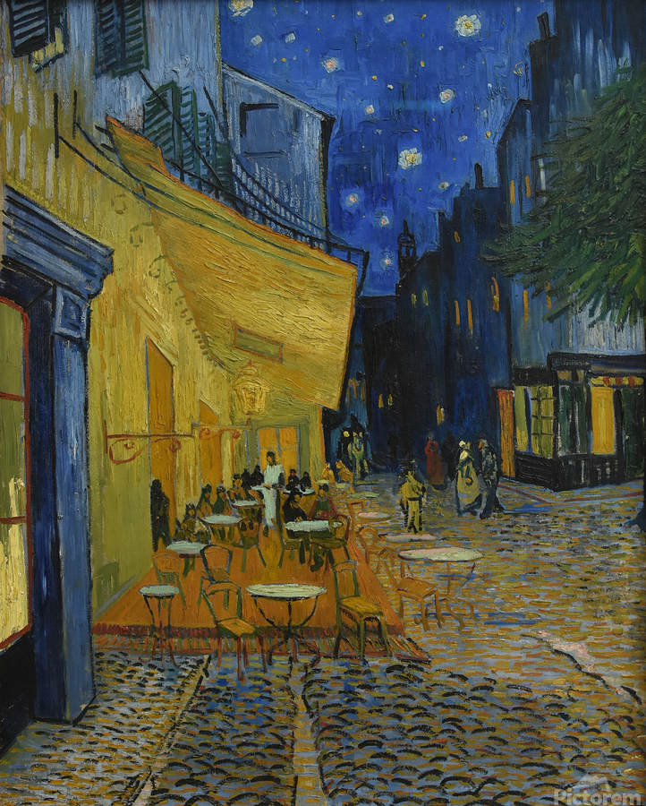 Vincent van Gogh Cafe Terrace at Night by Wirla Wall Art