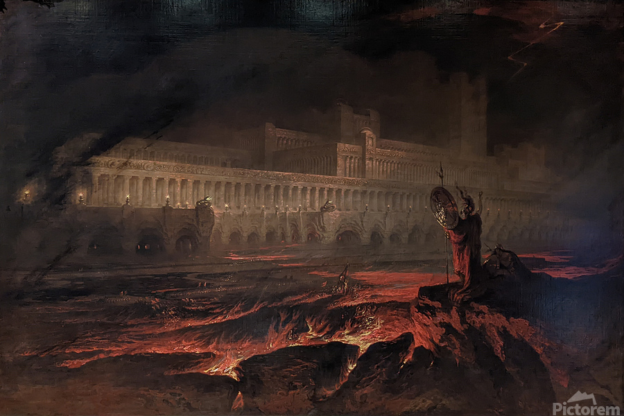 John Martin - Pandemonium Louvre by Wirla Wall Art
