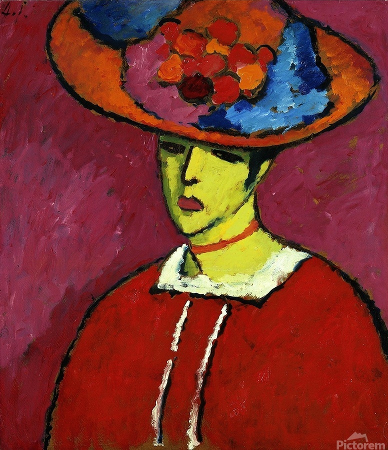 Alexej von Jawlensky – Schokko with Wide-Brimmed Hat 1910 Bold ...