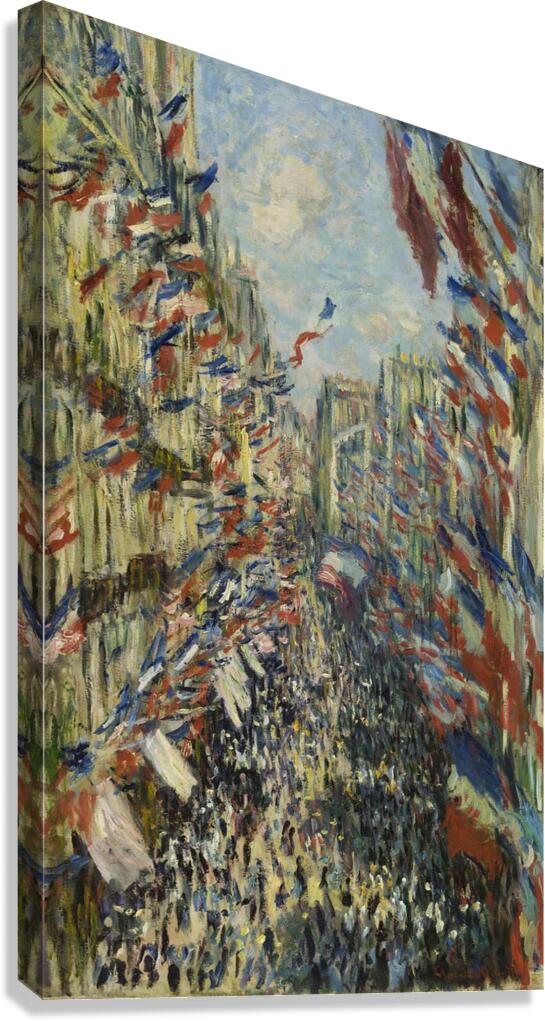 Claude Monet - The Rue Montorgueil in Paris. Celebration of June by ...