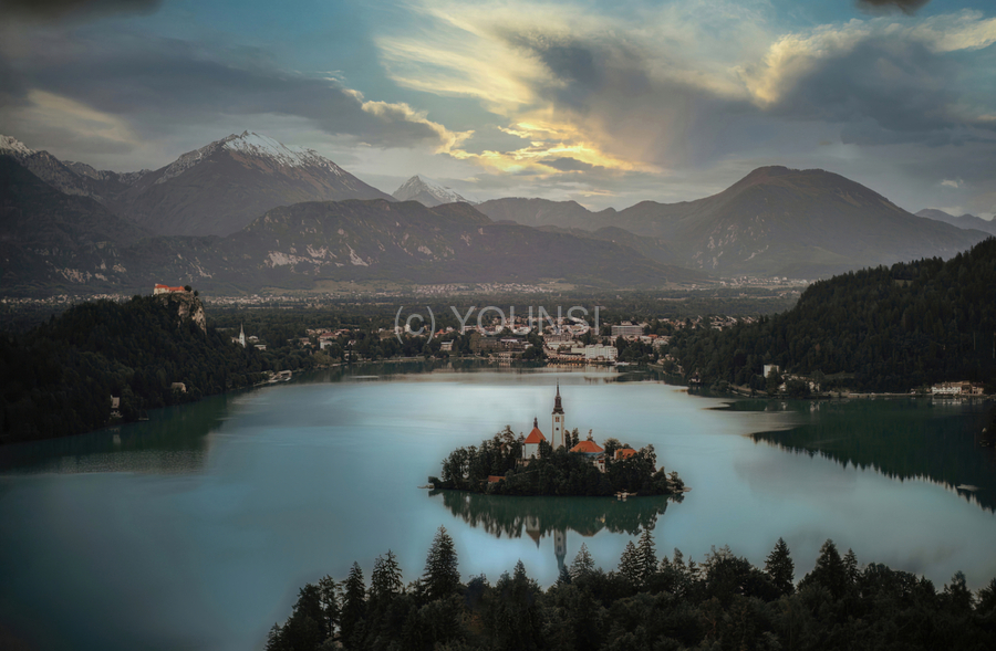 Bled castle by Younsi Wall Art