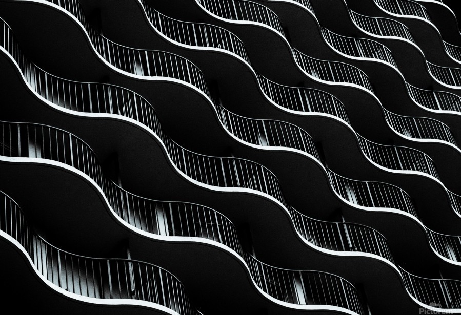 Wavy Balcony by Dave Therrien Wall Art