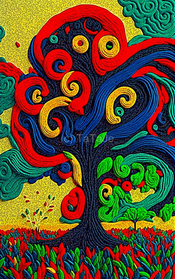 Wool Tree by TaTaJe Wall Art