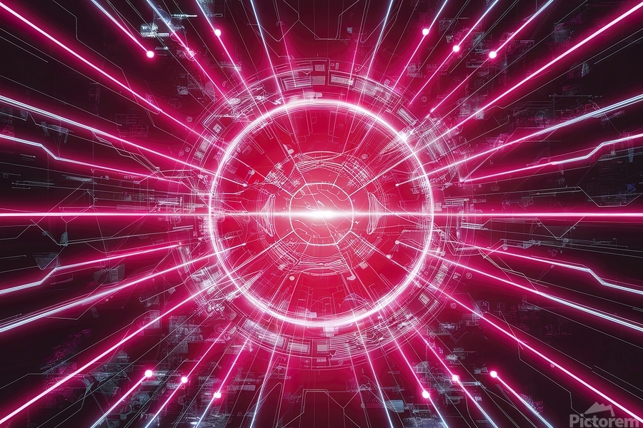 tech background pink