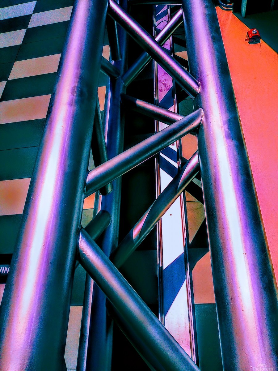 The Purple Zone Metal. by Michelle Ramos Wall Art