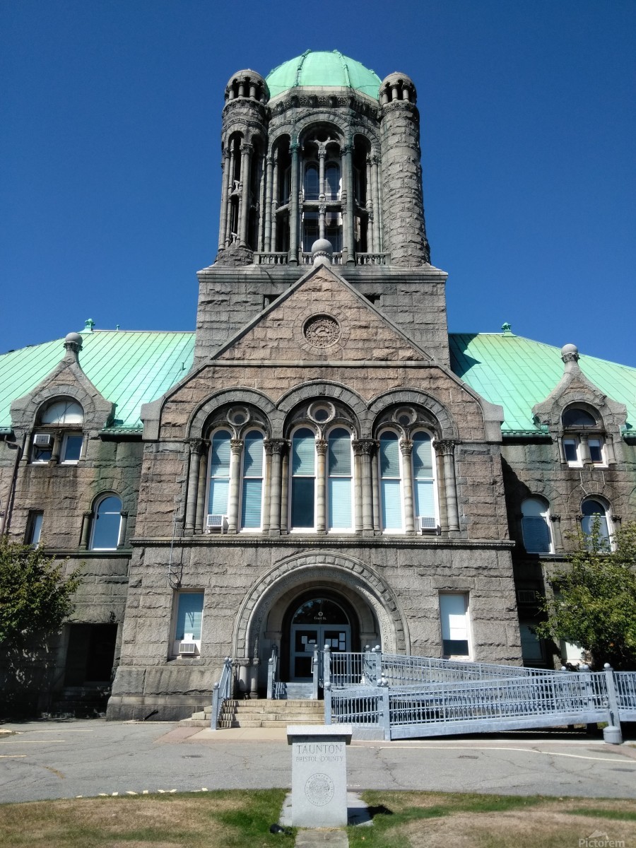 Taunton Bristal Superior Court House. by Michelle Ramos Wall Art