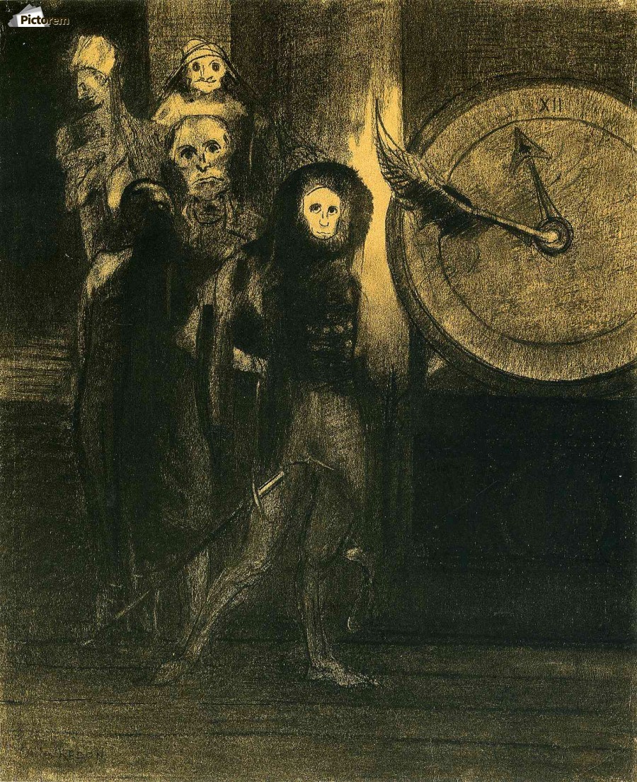 The Masque of the Red Death by Odilon Redon Wall Art