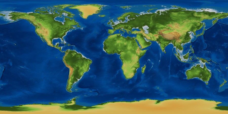 Geo World map by WorldFlag Wall Art