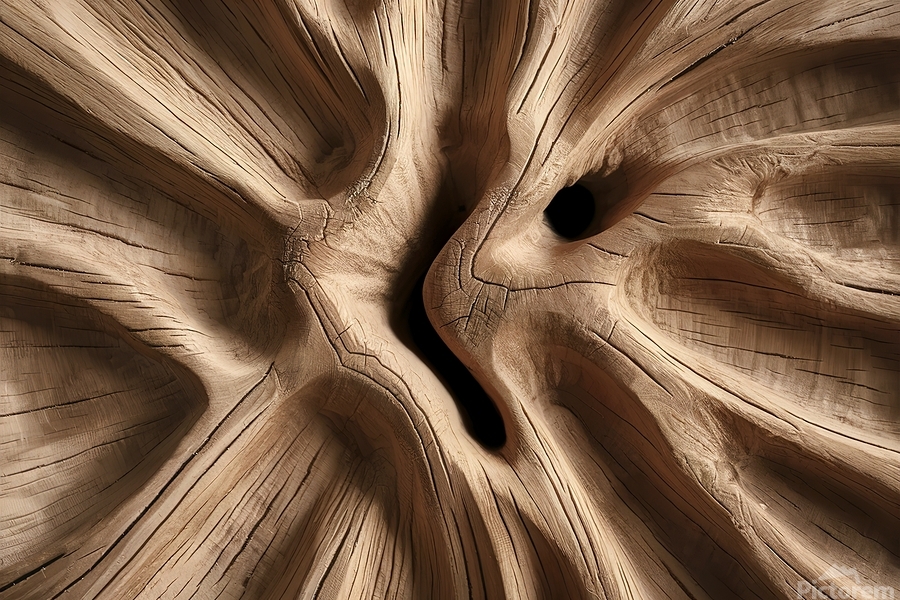 A close up of a beautifully crafted solid wood su by Mariana Tirca Wall Art