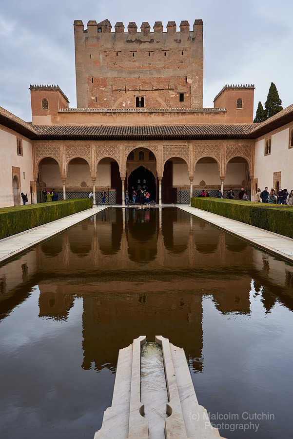 Alhambra Reflecting Pool by Malcolm Cutchin Photography Wall Art