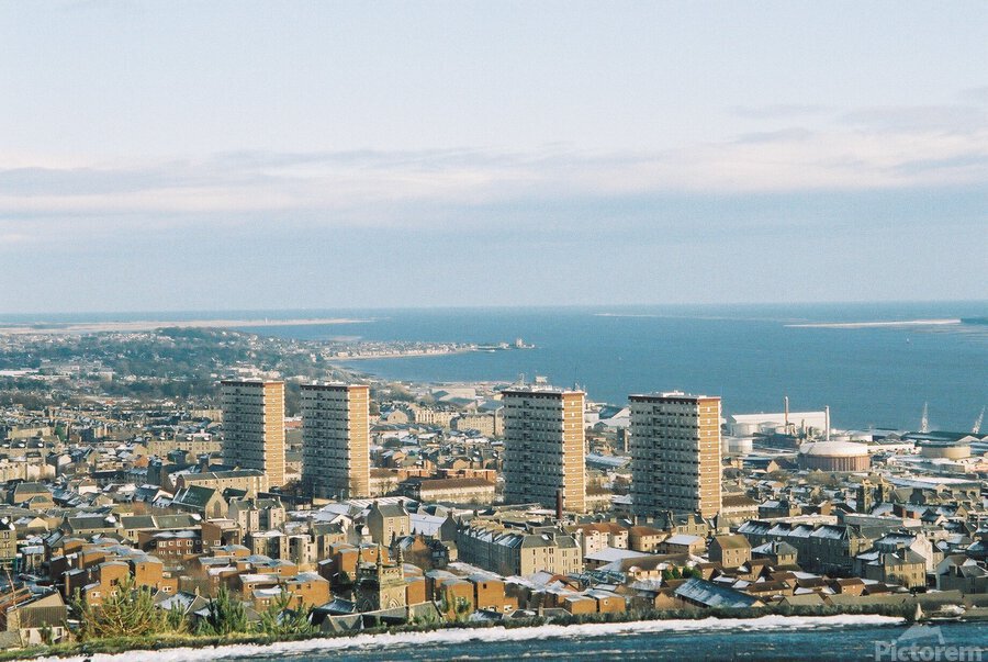 Hilltown by drdekov Wall Art