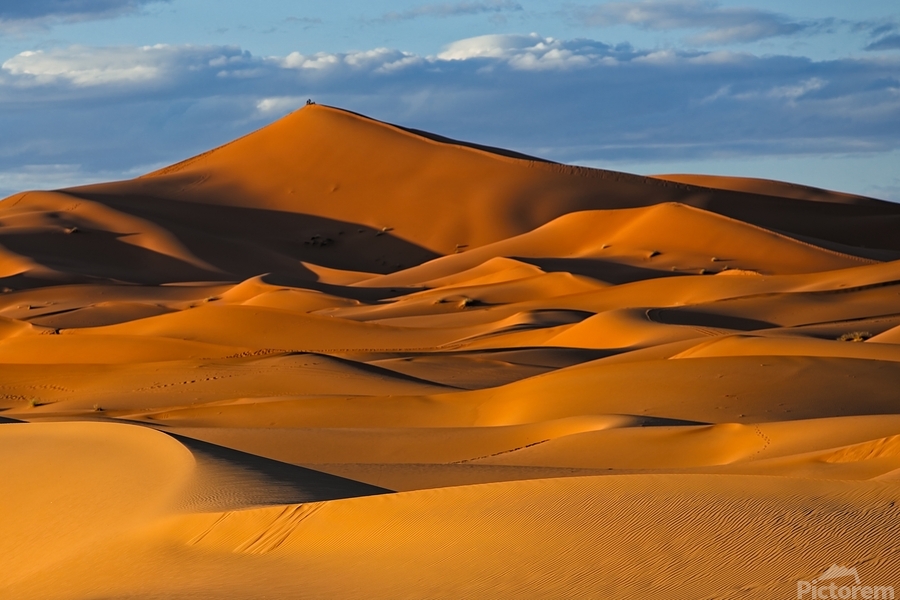 Sunset in the Sahara Desert Sand waves - Morocco Africa by ...
