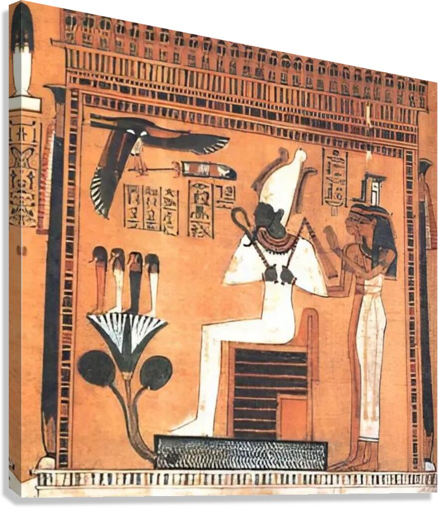 Handmade Ancient Egyptian Pharaonic Civilization Paintings on Papyrus ...
