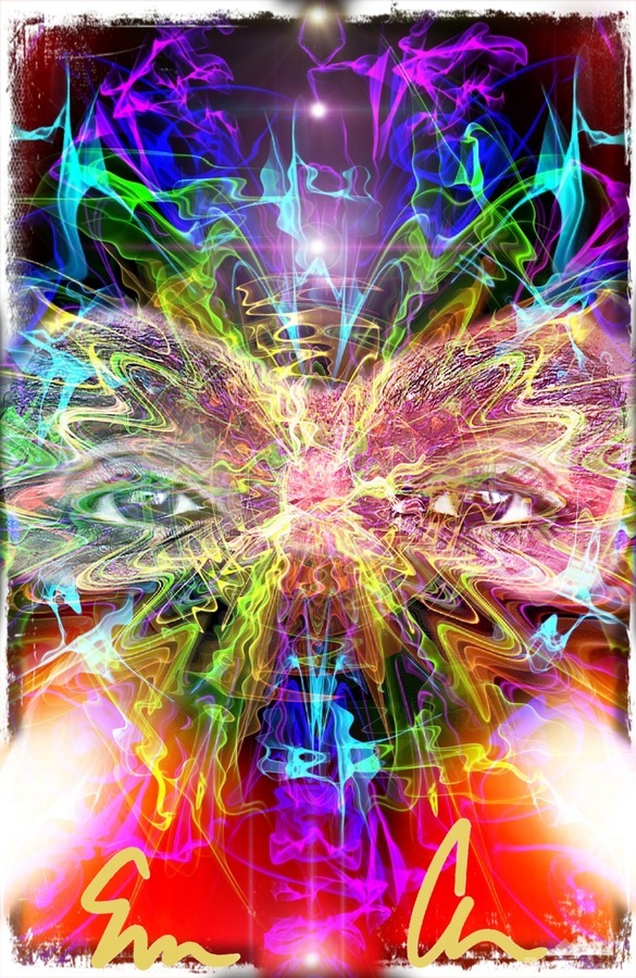 LIGHTBODY *EYE.C.ALL* by Emini Olorun Wall Art