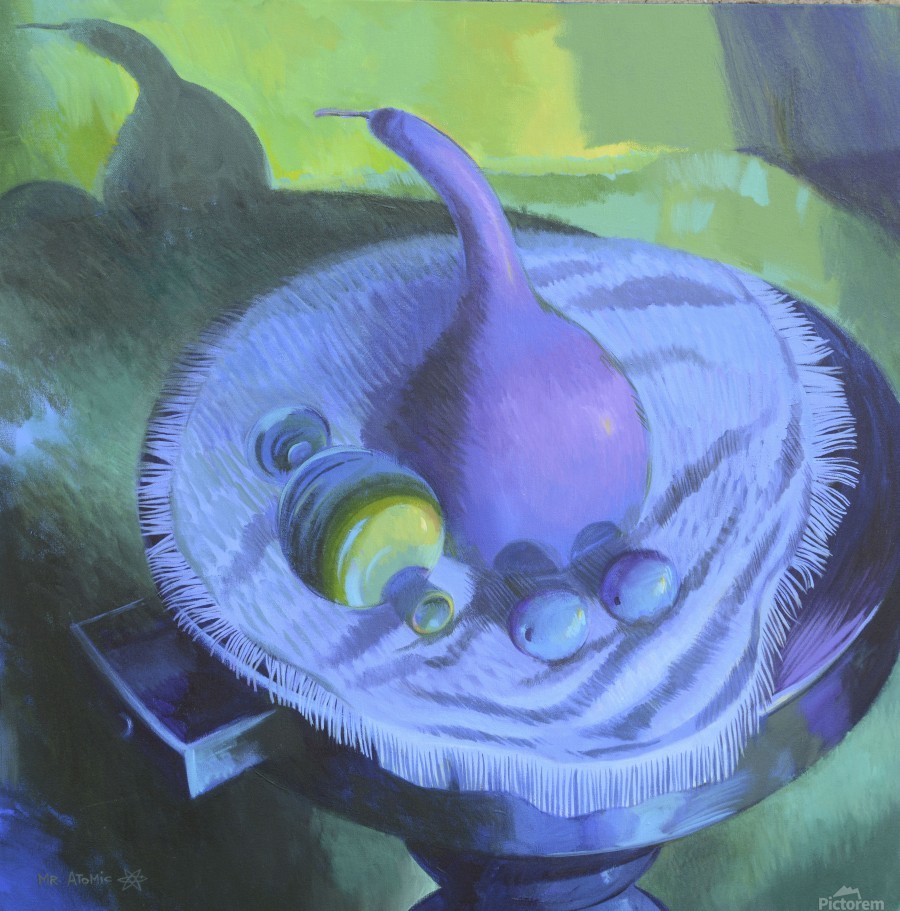 open_drawer_mr_atomic by Mr Atomic Art Wall Art