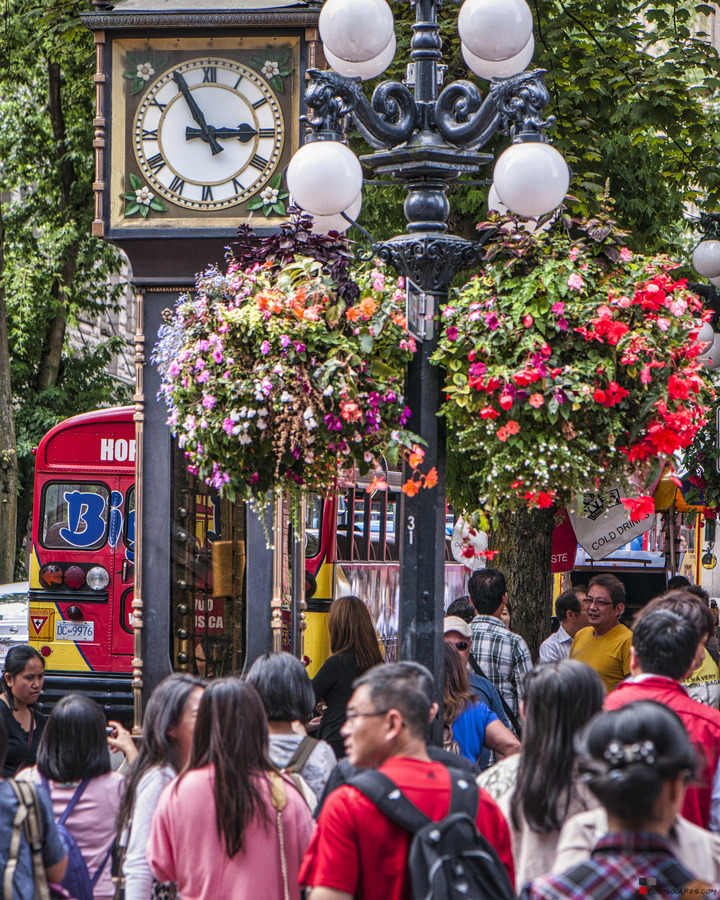 Gastown Steam Clock by FOTOSQUARES COM Wall Art