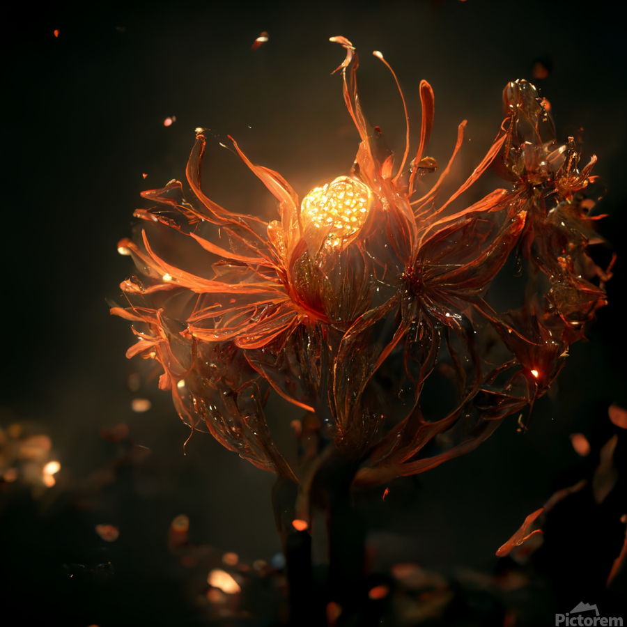 Alien FLora by Digital Wolf Wall Art