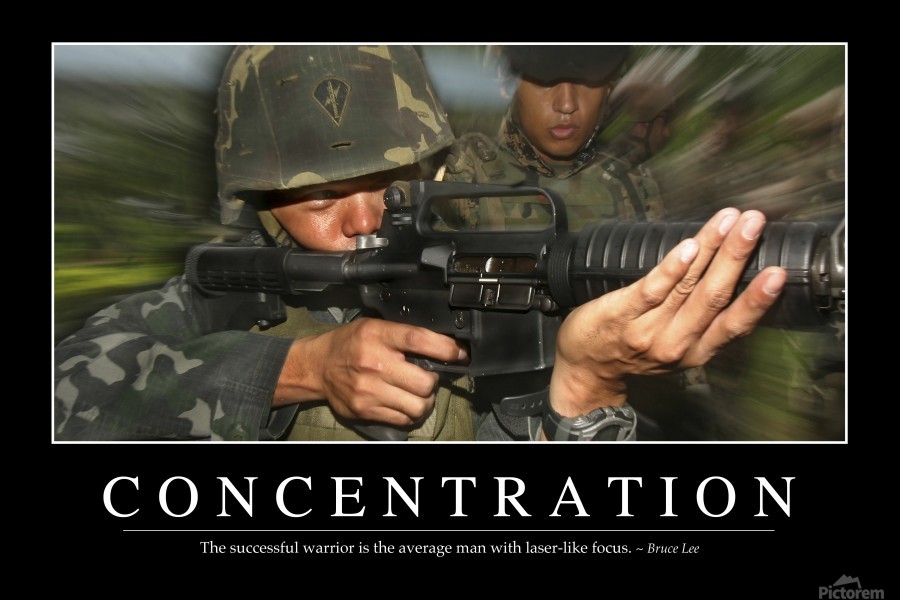 Concentration: Inspirational Quote and Motivational Poster by ...