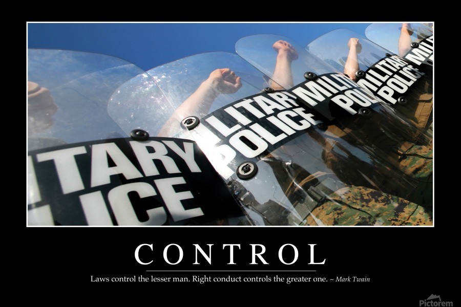 Control: Inspirational Quote and Motivational Poster by StocktrekImages ...