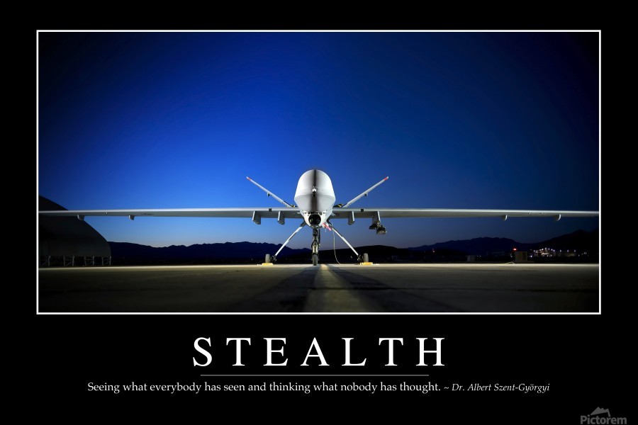 Stealth: Inspirational Quote and Motivational Poster by StocktrekImages ...