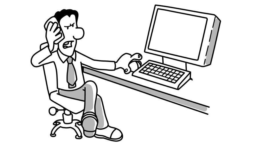 Call Tech Support Angry by Sugeng Wawa Wall Art