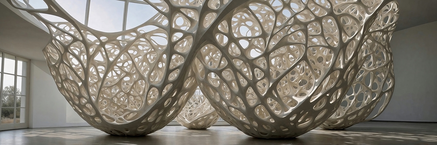Ethereal Organic Vessel Sculptures by ambivalencia Wall Art