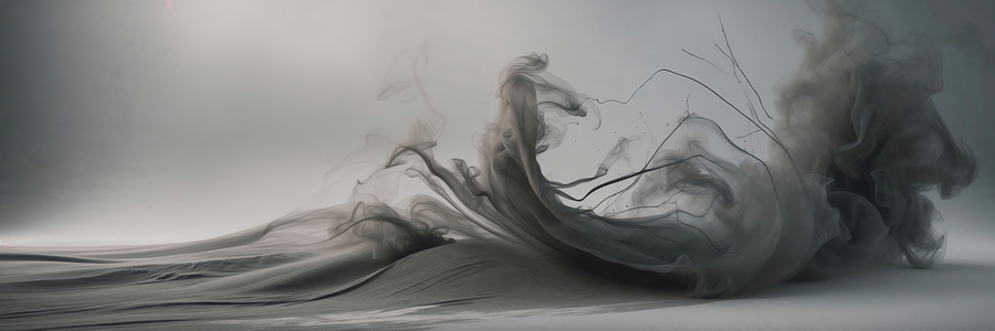 Ethereal Sandstorm of Shadows by ambivalencia Wall Art