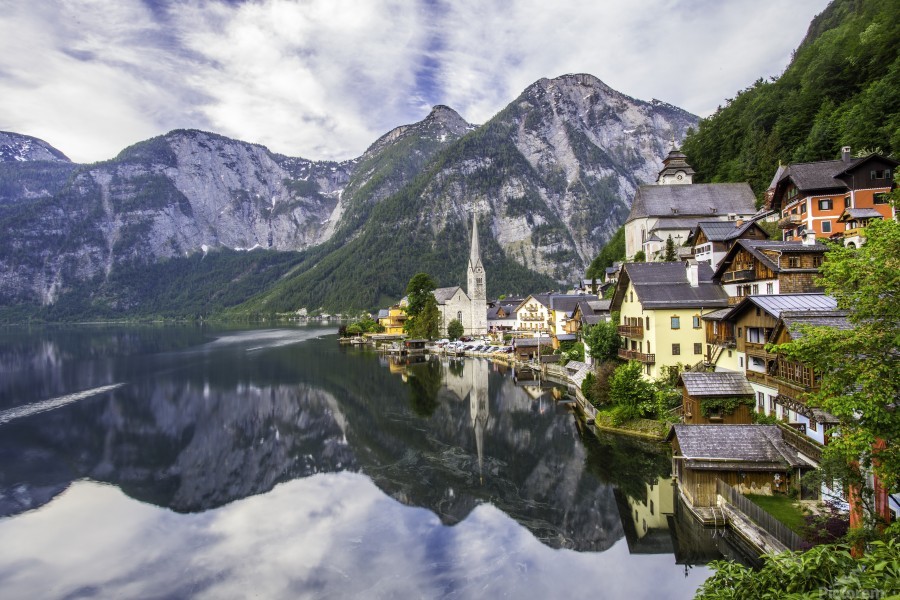 Hallstatt Sunrise by Sebastian Dietl Wall Art