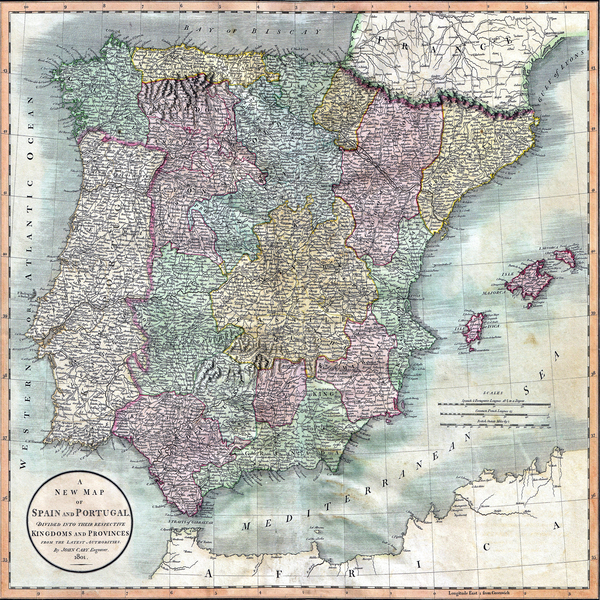 1600 america maps old map 4 by artvi Wall Art