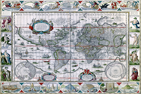 old map maps Mapa de Visscher de America del No 1682190226.9321 by ...